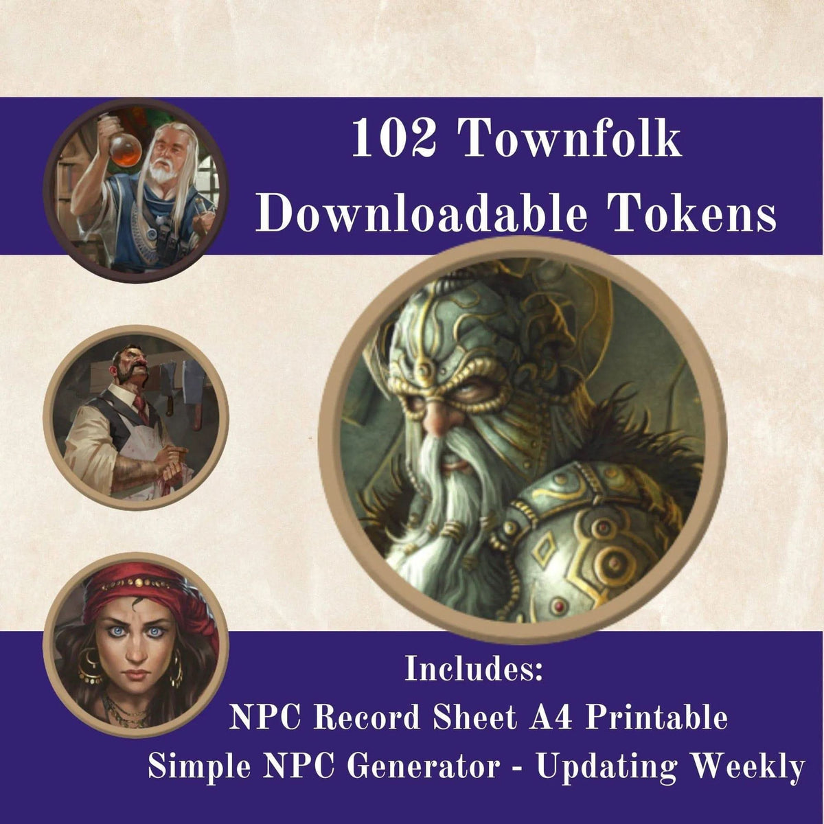 DnD NPC Tokens - Downloadable | Dungeons & Dragons Token