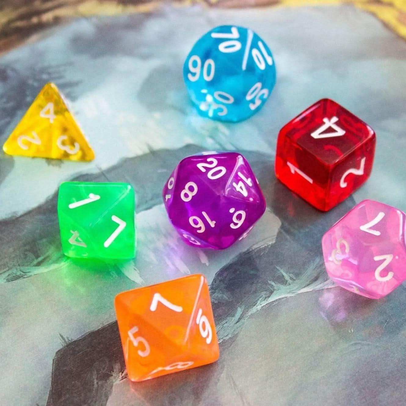 Transparent Rainbow Dice | Mystery Dice Goblin