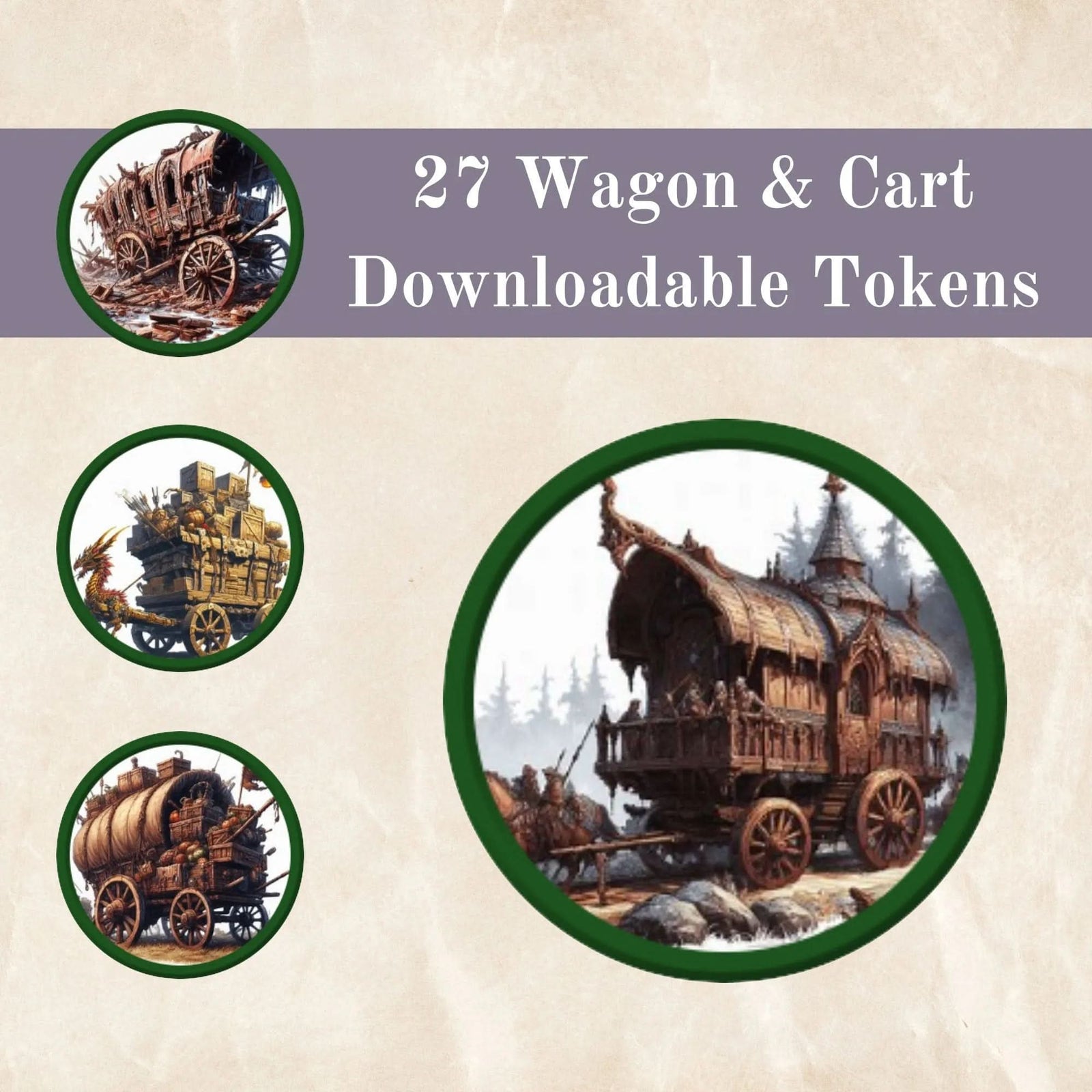 Dnd Wagon Token Downloadable Dnd Dice
