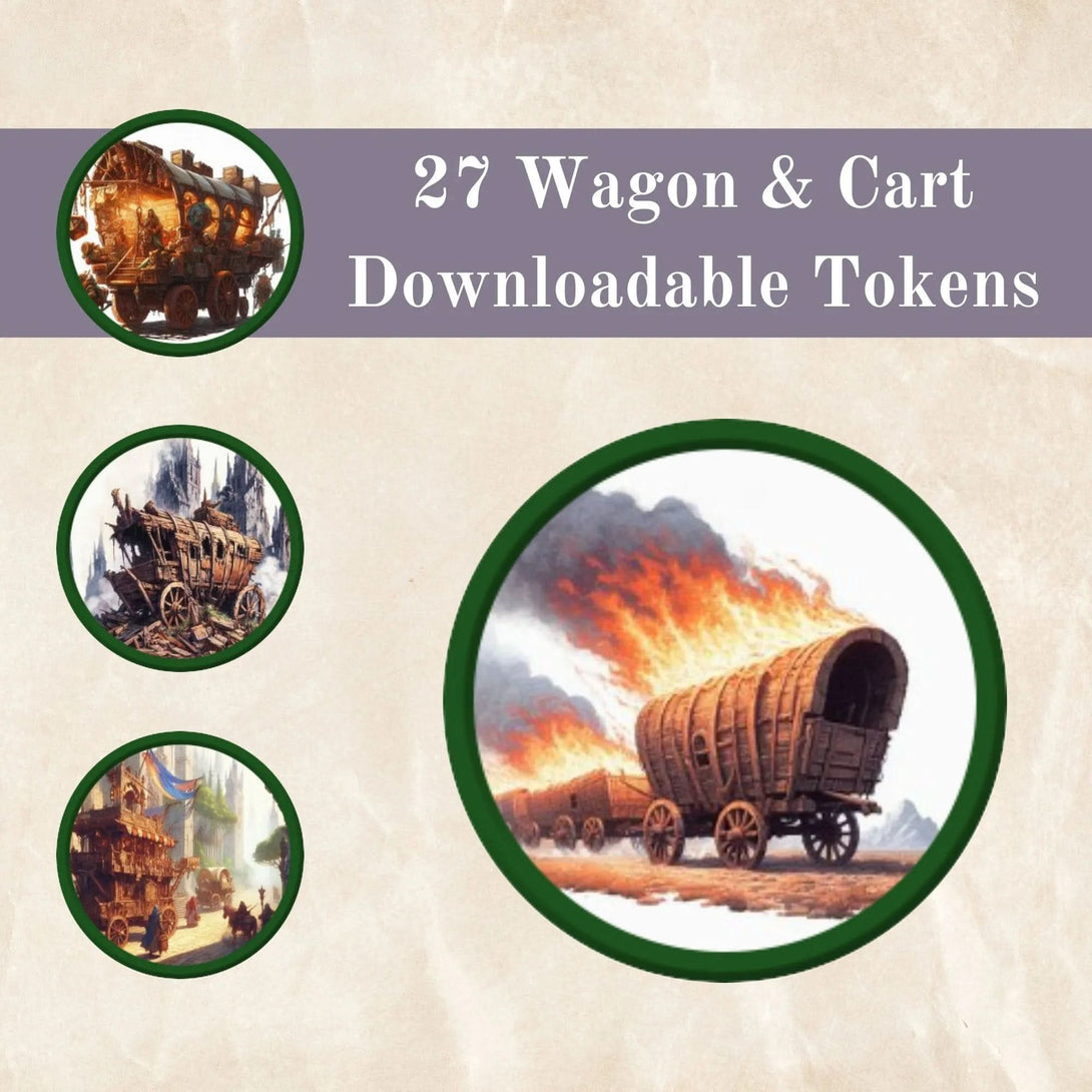 Dnd Wagon Token Downloadable Dnd Dice